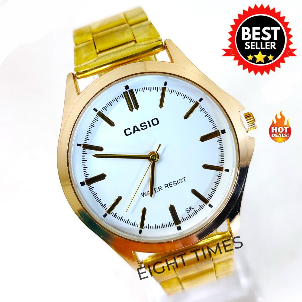Casio Analog Clean Automatic White Dial Stainless Steel Watch for Men ...