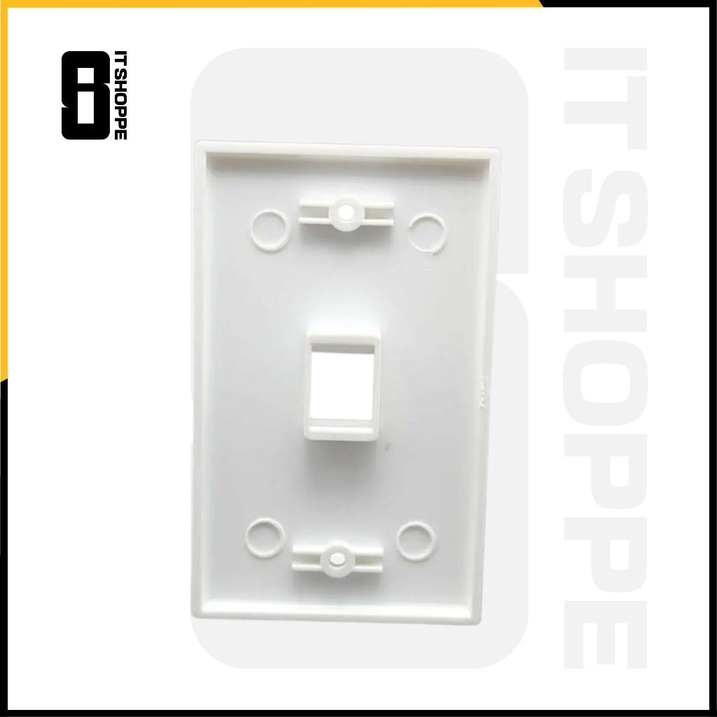 1 Gang Face Plate IO Keystone Face Plate for rj45 1 port | Shopee ...