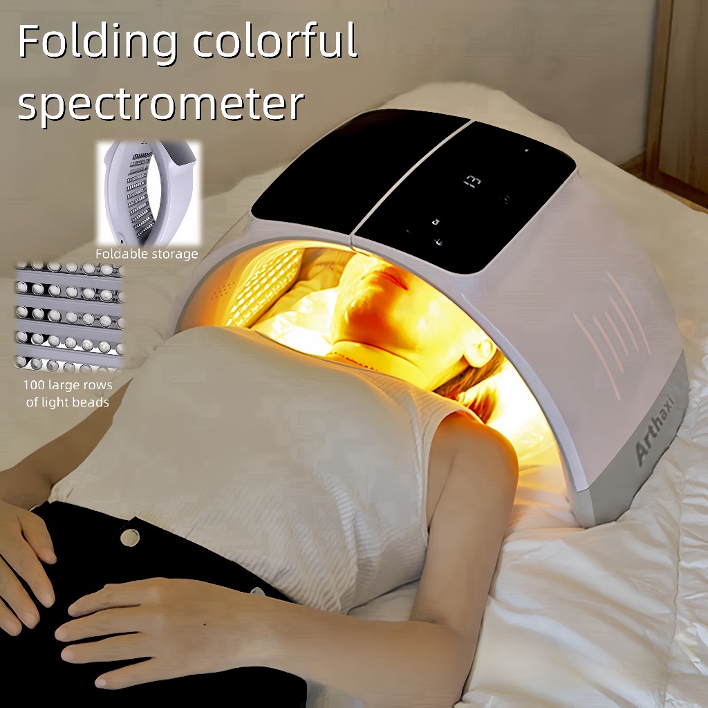 LED Mask 7 Color Therapy with Near Infrared Light LED Face Mask for ...
