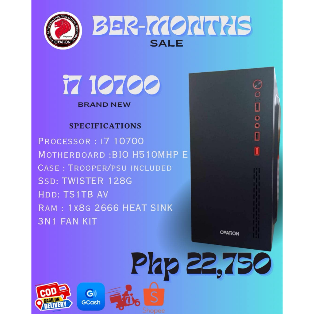 i7 10700 SYSTEM UNIT | Shopee Philippines