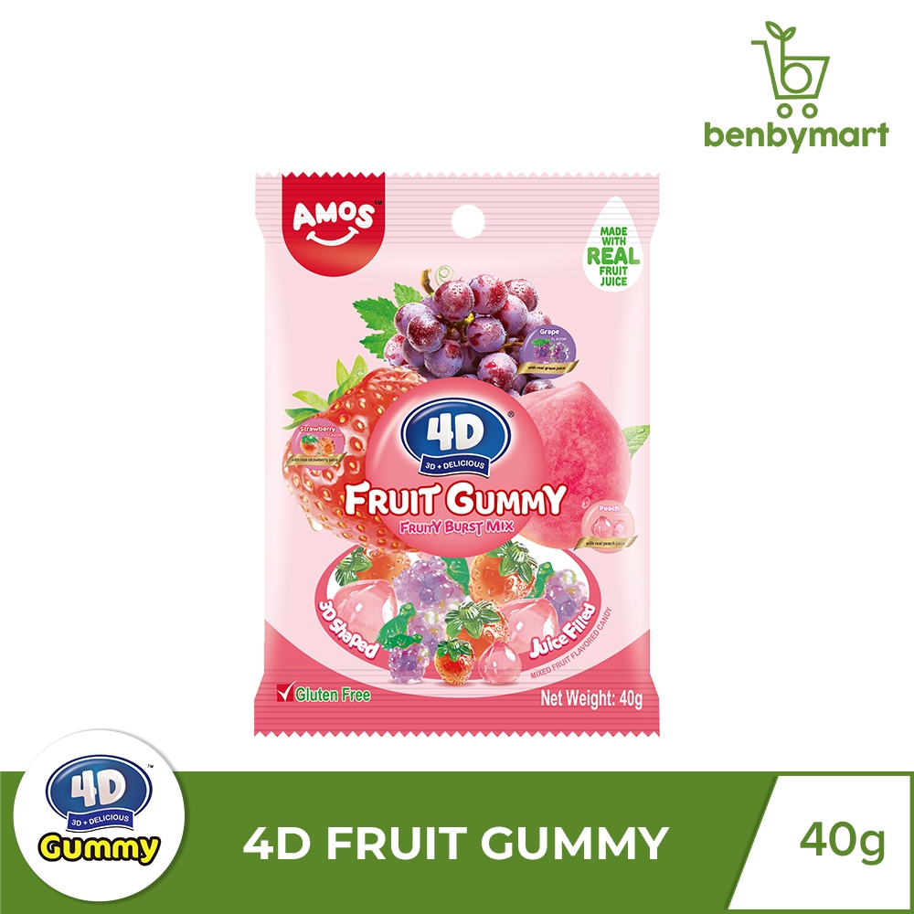 4D Gummy Fruit 40g Fruit Flavour | Shopee Philippines