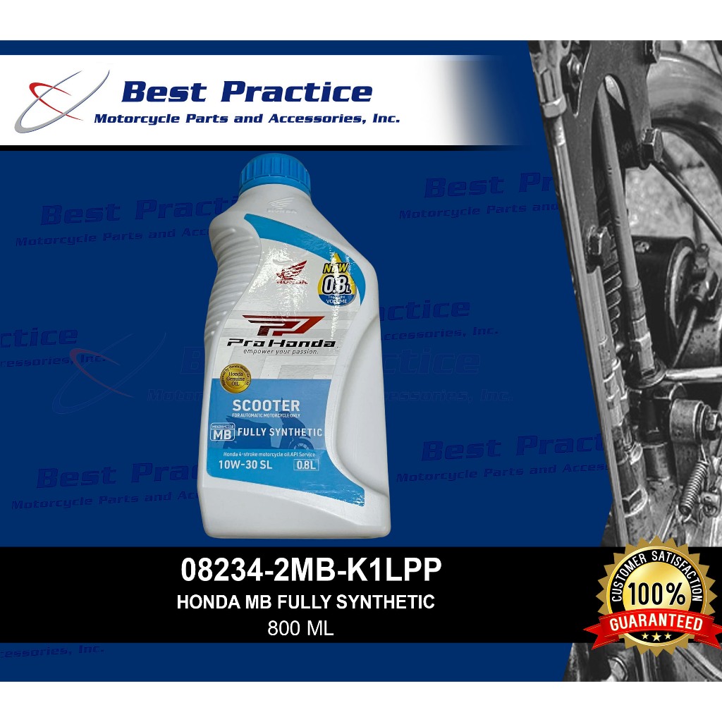 Honda Engine Oil Blue Cap SL 10w-30 MB Fully Synthetic Scooter 0.8L ...