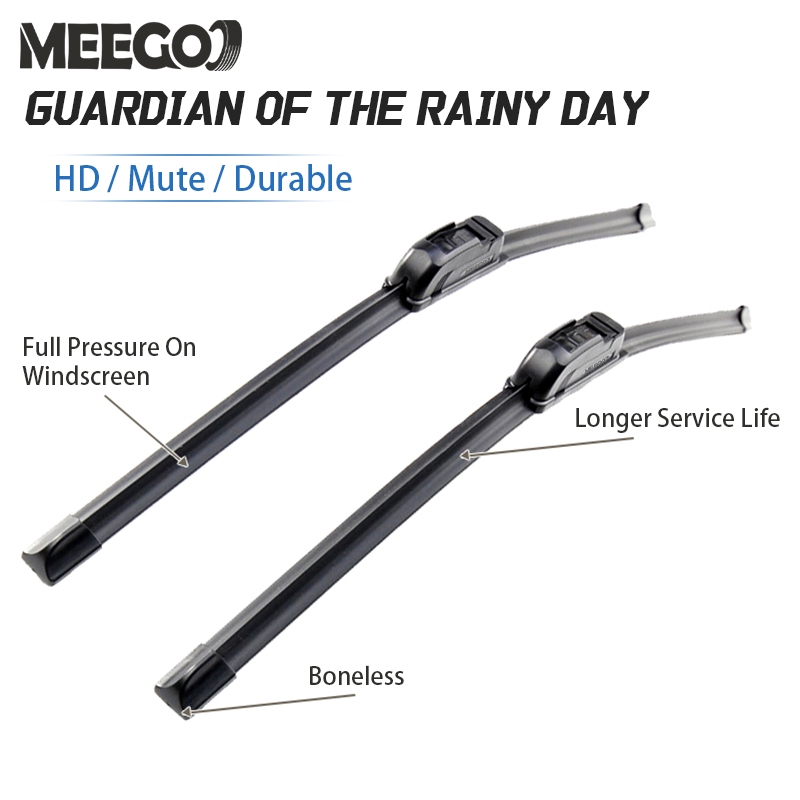 MeeGoo Universal Car Boneless Wiper Rubber Banana Type Front Wiper ...