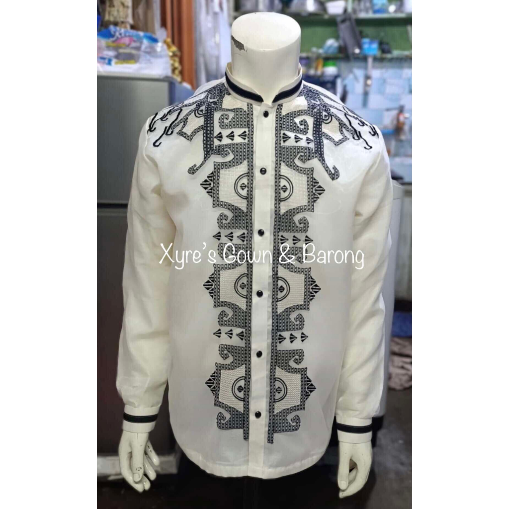 Cel Premium Burda Barong Tagalog with Lining/ Piña Organza/ Not Shiny ...