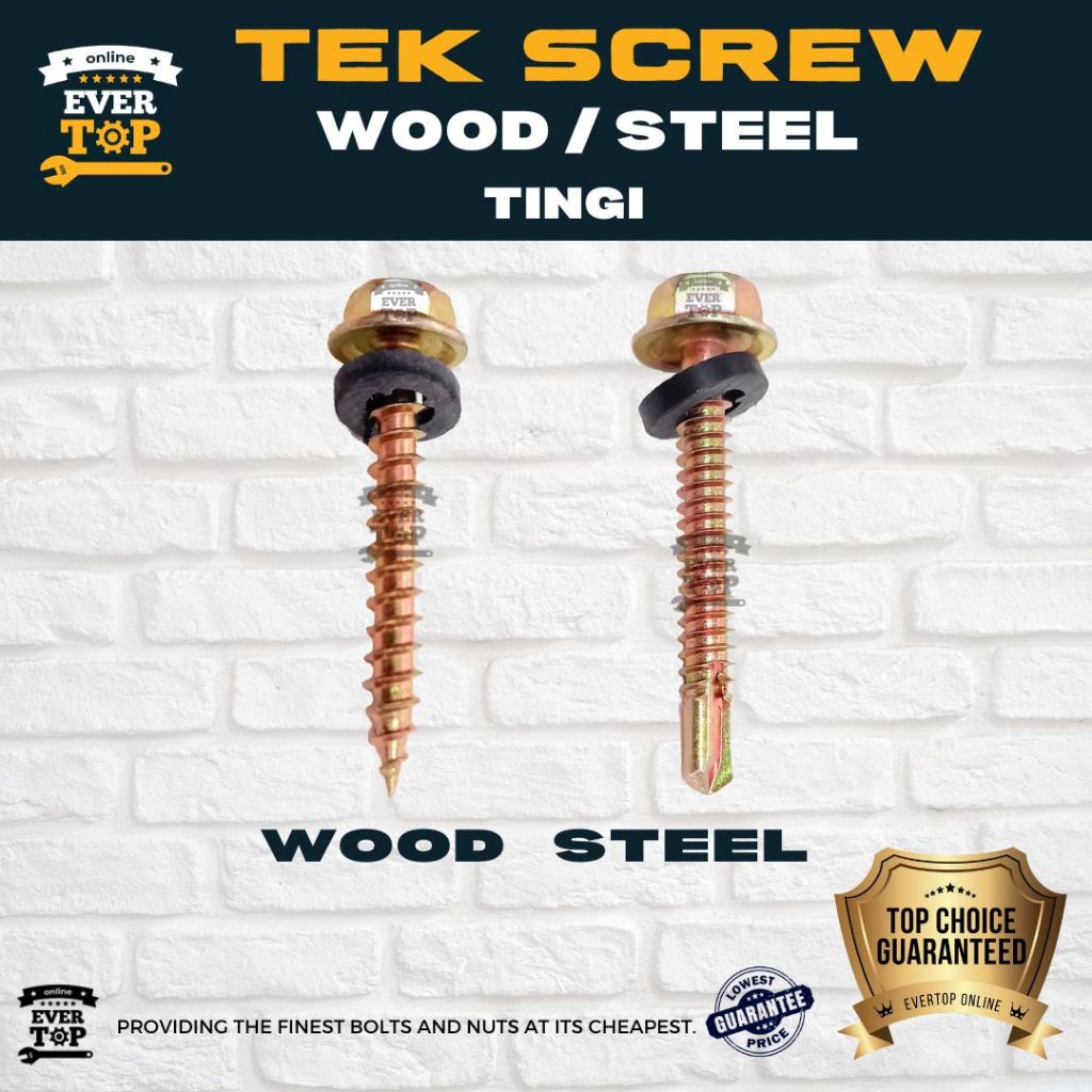 TINGI Tex Screw for Wood and Metal | teKscrews tek txt screw tek screw ...