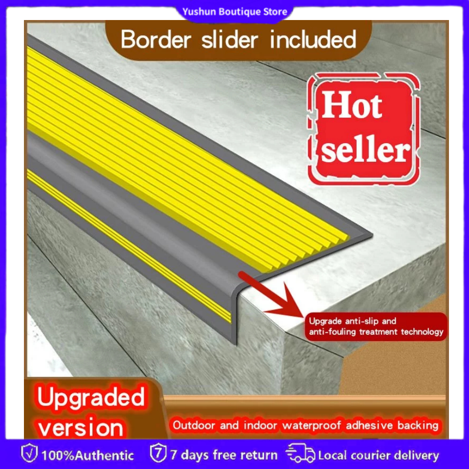 【FAST Delivery】8/24FT L-type PVC Rubber Non-Slip Stair Edge Protector ...