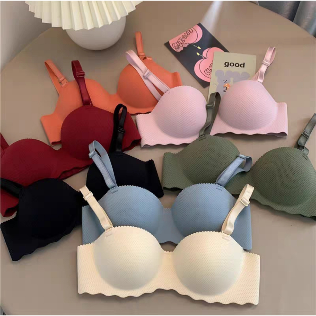 LSJ Plussize Seamless Bra for womens Push up Bra Non-Wire Sexy Bra ...