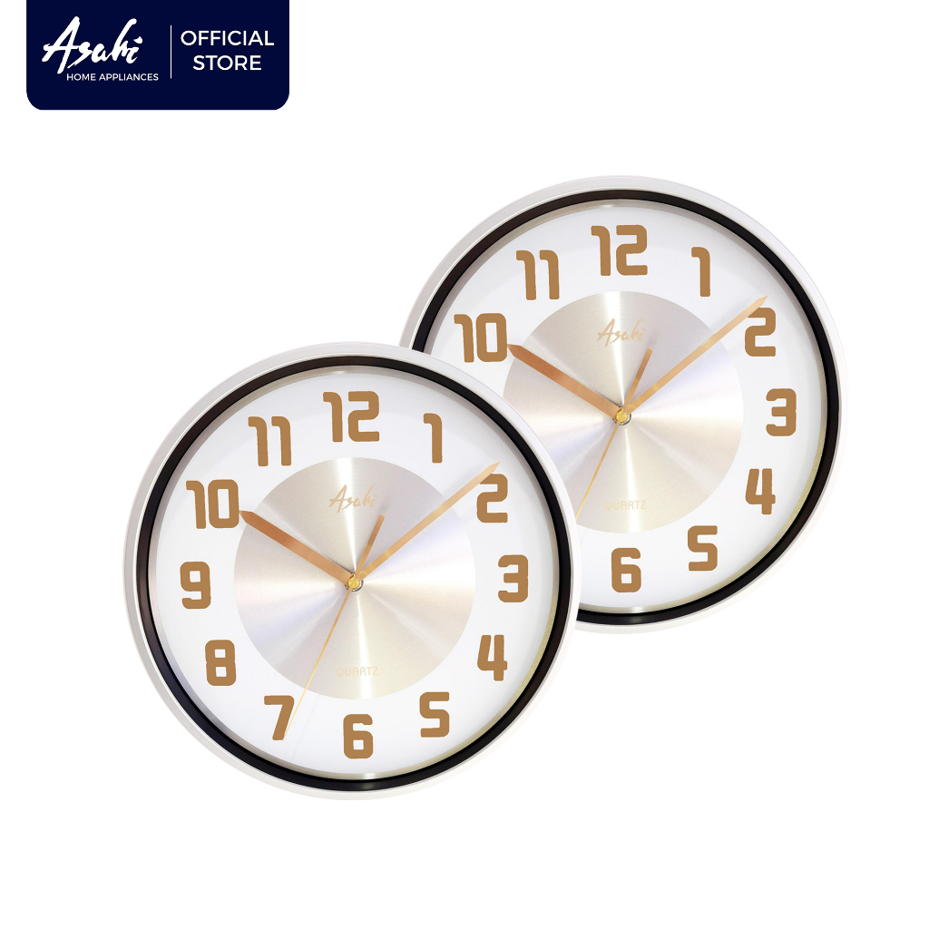 Asahi HC 5018 Buy One Take One Wall Clock | Shopee Philippines