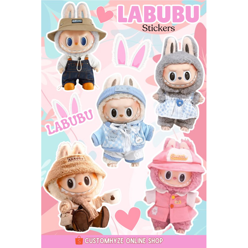 Labubu character stickers waterproof | Shopee Philippines