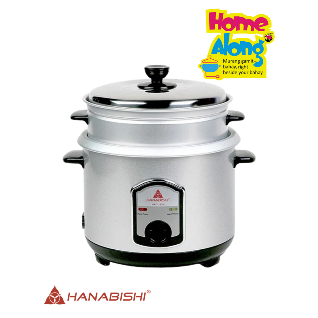 Hanabishi Rice Cooker Silver series with steame | Shopee Philippines