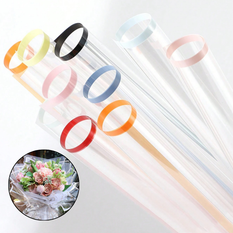 20PCS Water Ice Moon Boarder Korean Transparent Bouquet Waterproof Gift ...
