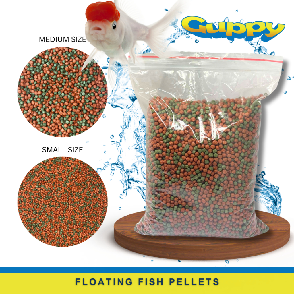Aquarium 1kg Fish Food Floating Pellets S M L Growth Color | Shopee ...