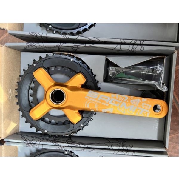 Sagmit Crank Set/Chain Wheel S10 2x with Hollowtech Bottom Bracket with ...