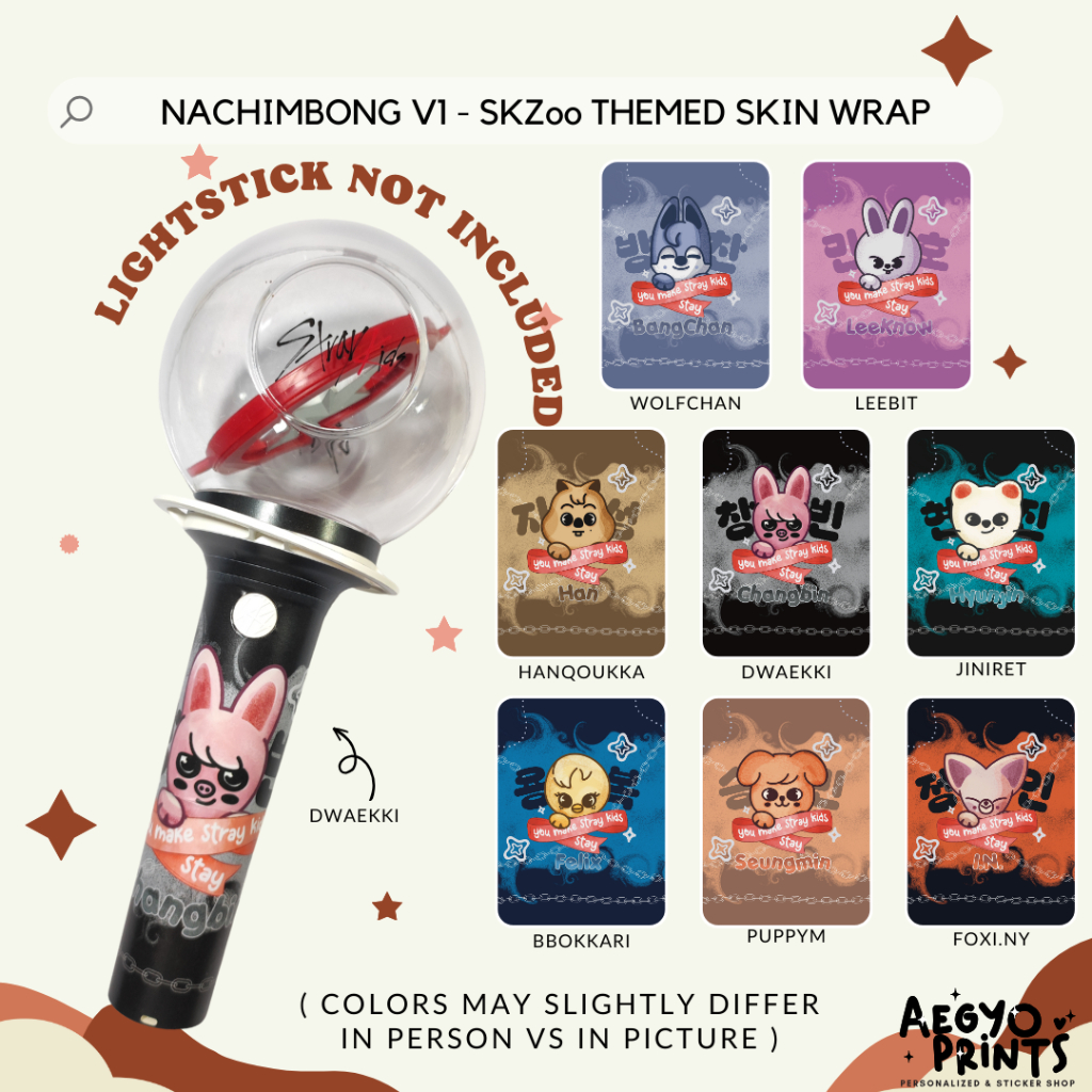 STRAY KIDS NACHIMBONG V1 - SKZoo THEMED SKIN WRAP | by aegyoprints ...