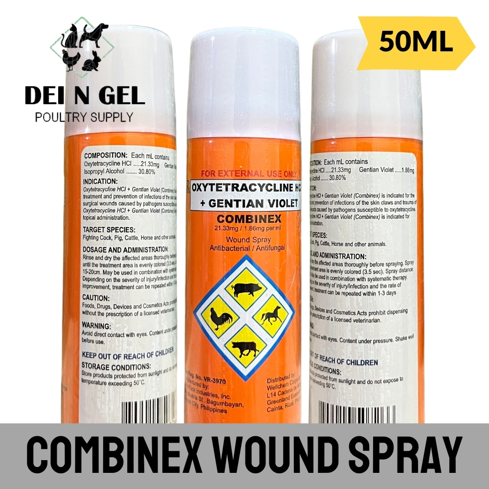 Combinex Wound Spray for Animals 50ml (1 BOTTLE) | Shopee Philippines