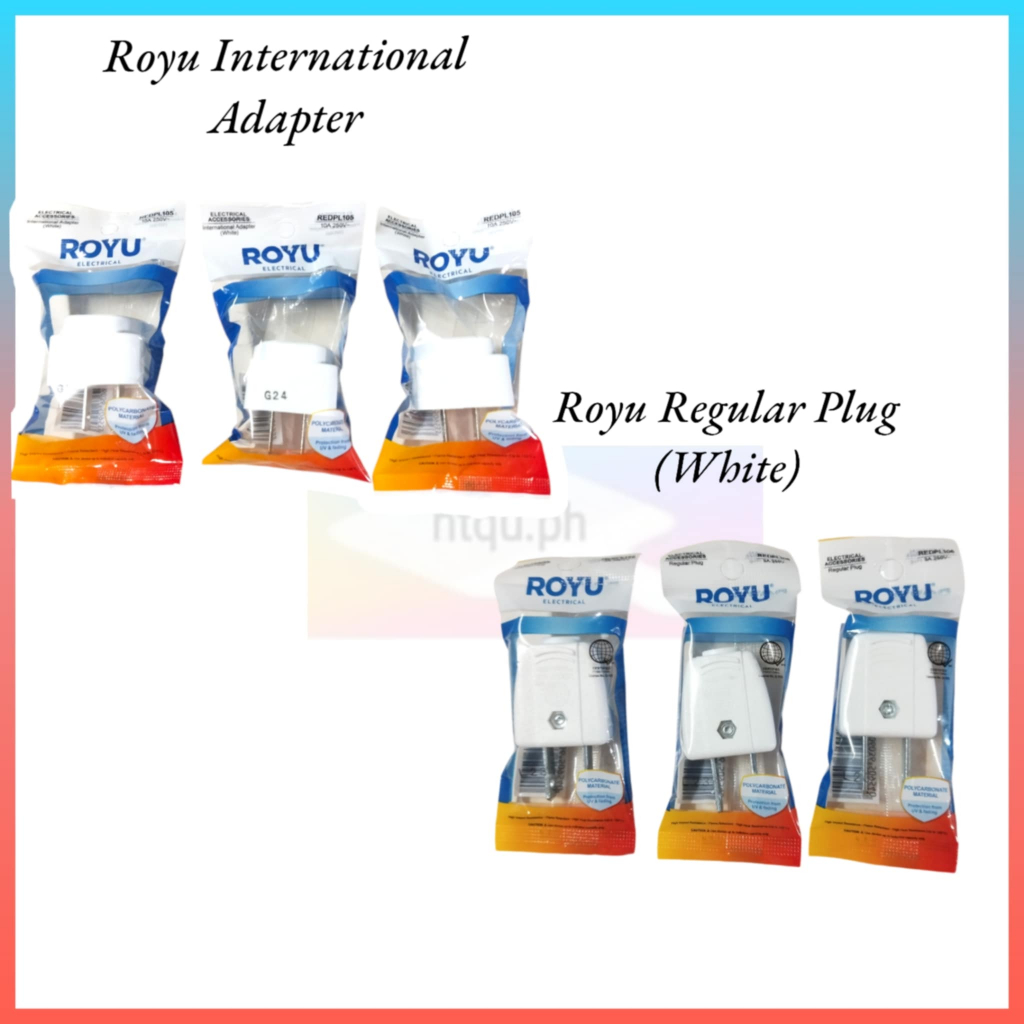 ROYU Adapter Socket Regular Universal Adaptor & PVC Plug with Clamp ...