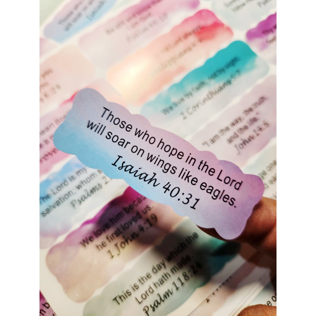 20Pcs Bible Verses / Inspirational Quotes Label Stickers Assorted for ...