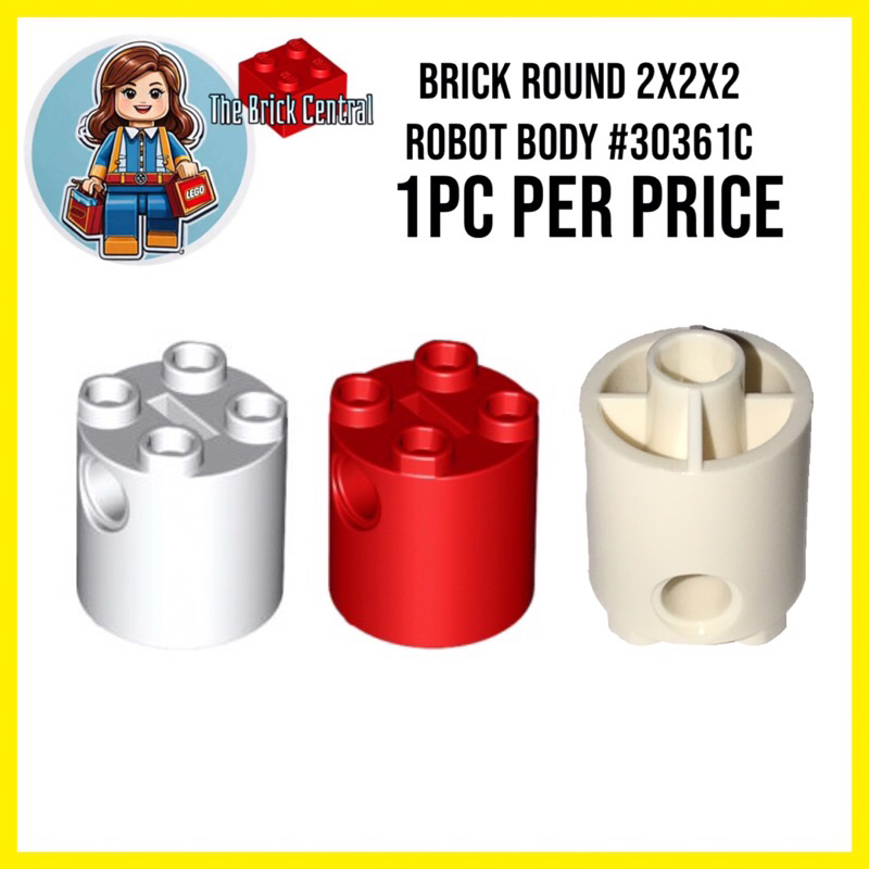 LEGO Brick Round 2x2x2,Robot Body 30361c / lego parts, lego rounx brick ...