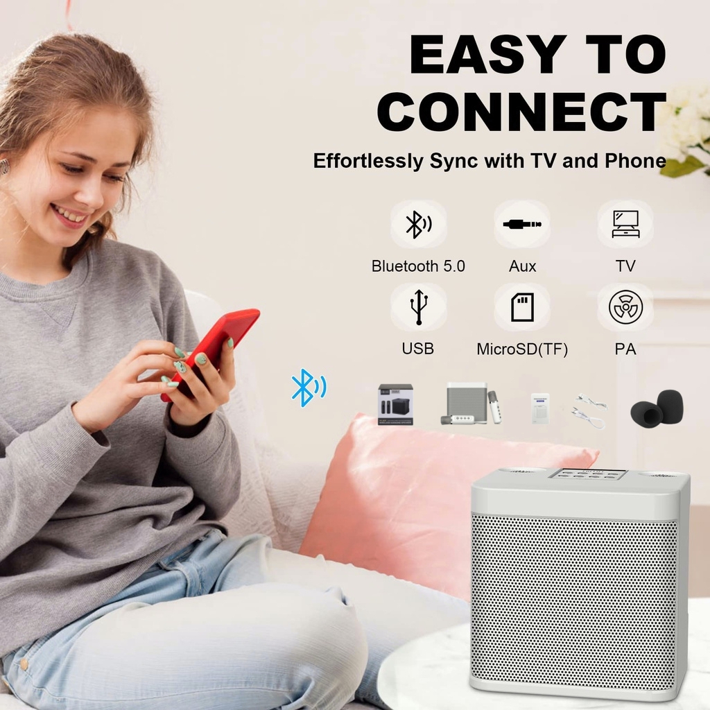 [NEW]WirelessMicrophoneBluetooth PortableStereoFamilyParty Ktv ...