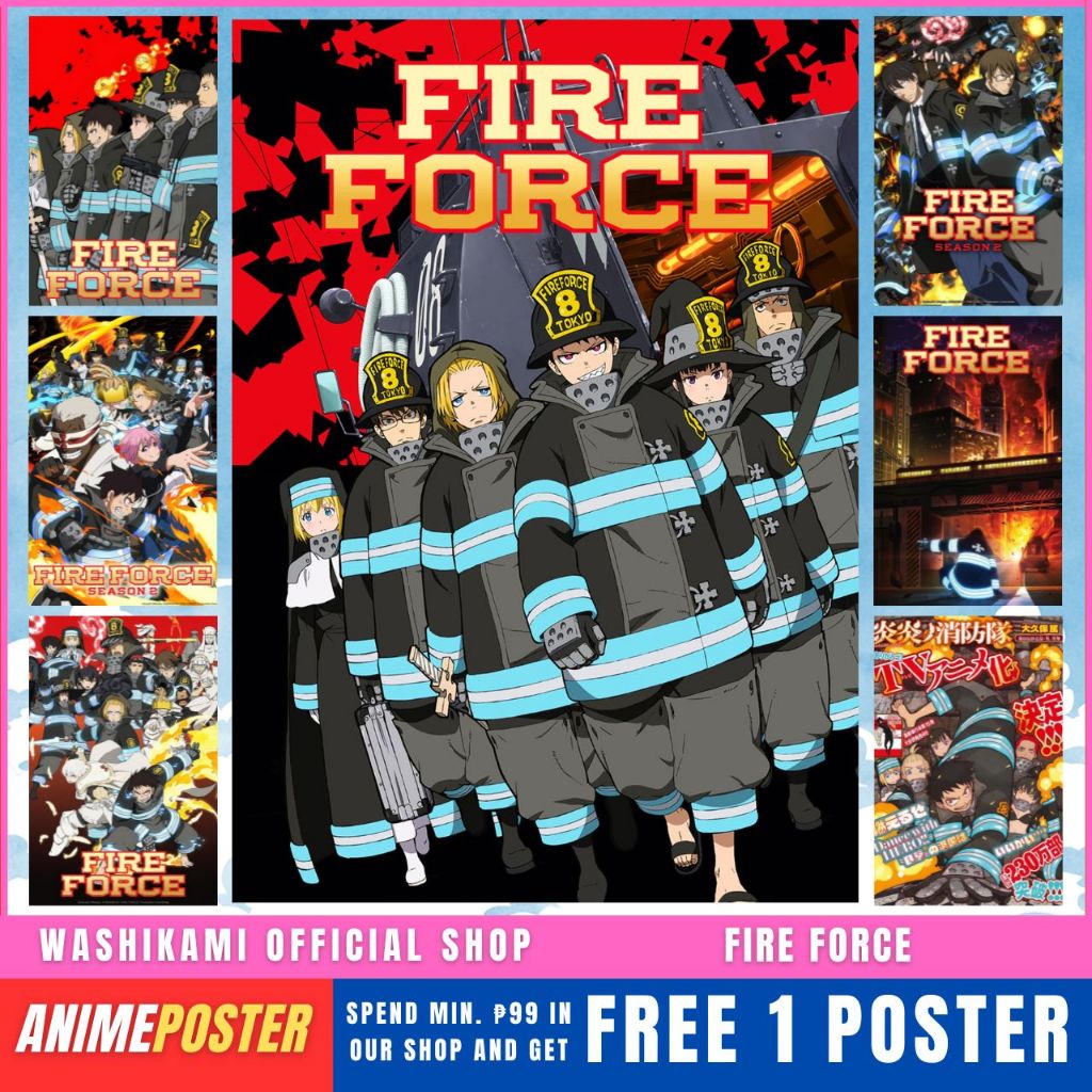 Fire Force : Anime Poster / Sticker A4 Poster | Shopee Philippines