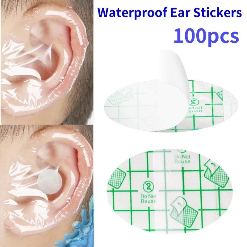 100pcs Disposable Baby Ear Protector Stickers/Infant Bath Ear Cover ...