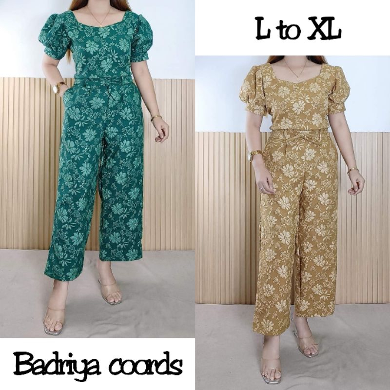 The Latest Brands Badriya coordinates set of blouse and pants (L - XL ...