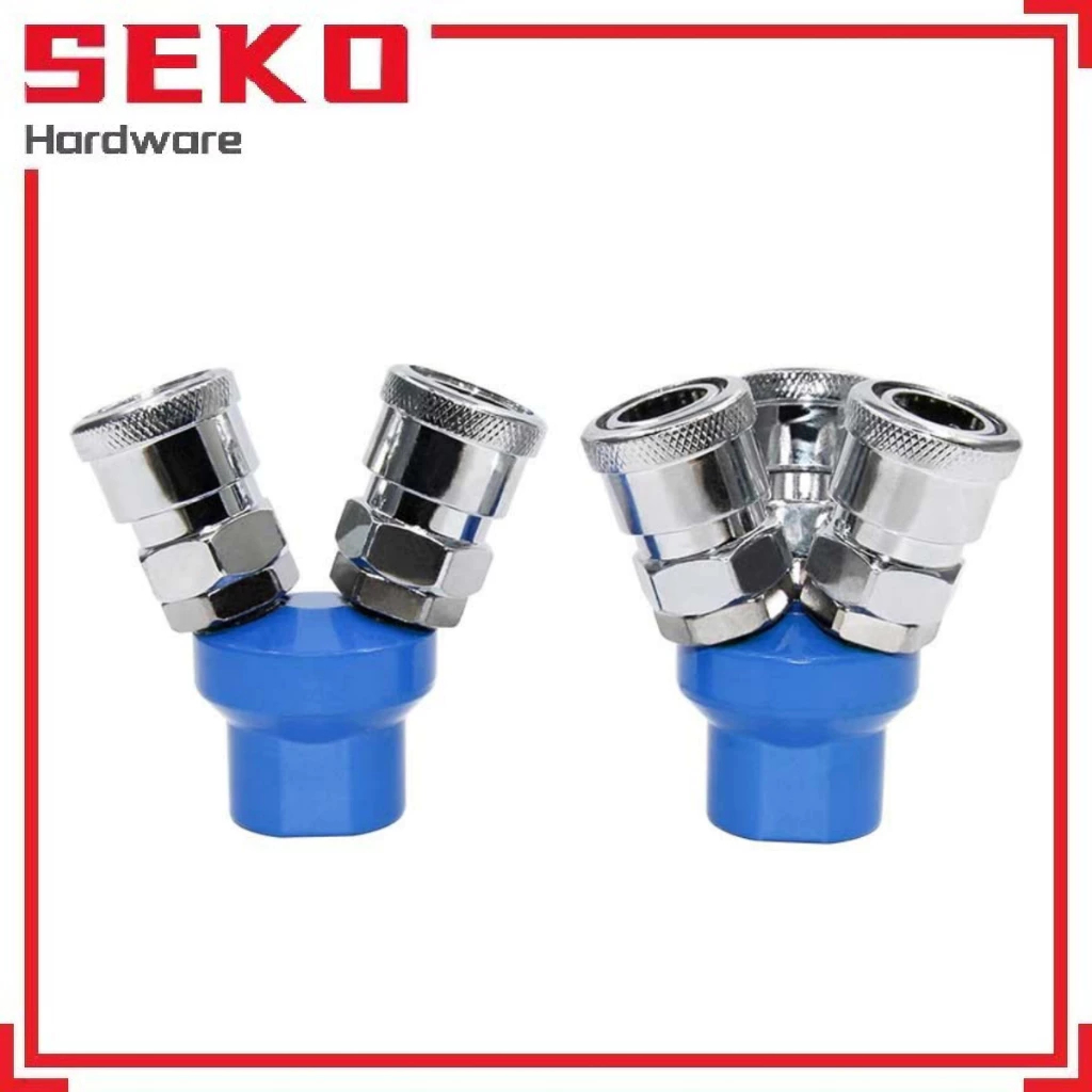 2 and 3 Way | 1/4 1/2 Air Compressor Manifold Hose Coupler Fitting Coupling | Shopee Philippines