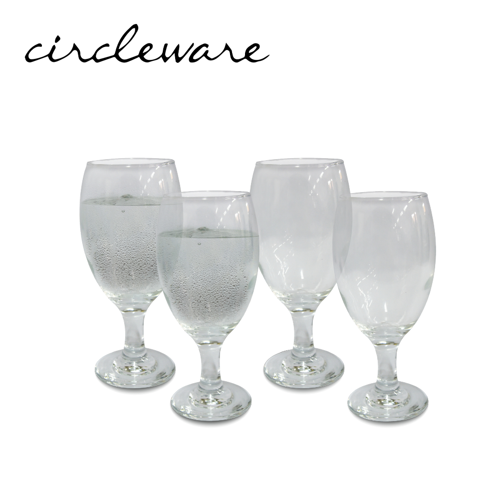 Circleware 4 Piece Water Goblet 410 ml / 13.86 oz | Shopee Philippines