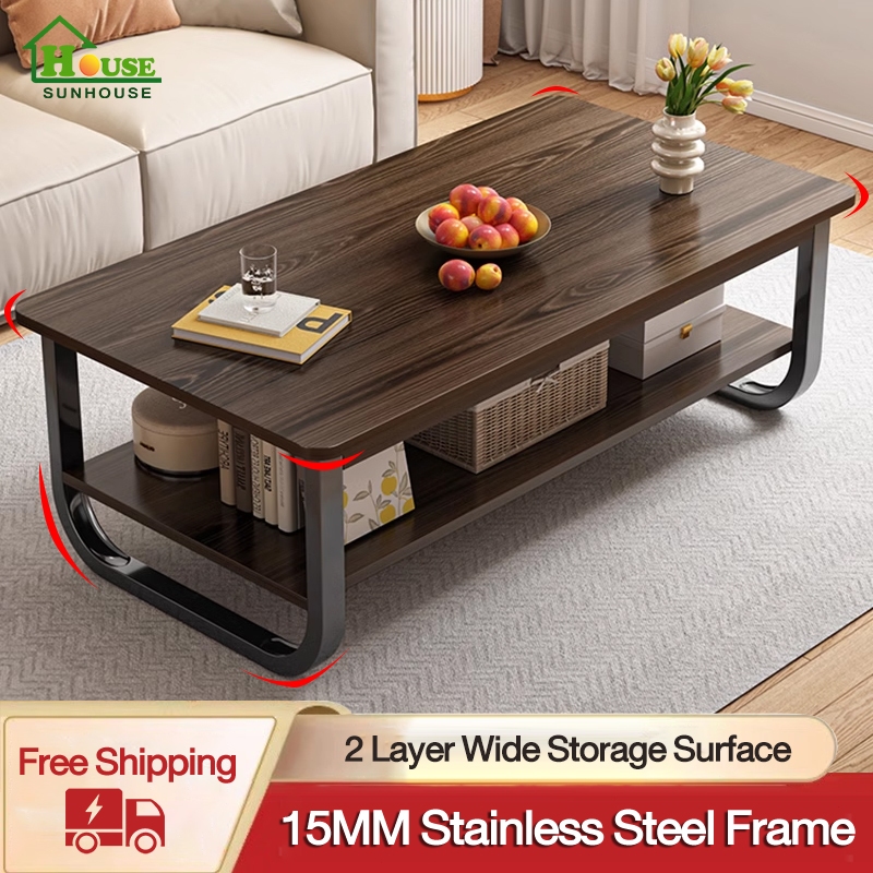 Two floors living room center wooden table, dining table, computer desk ...