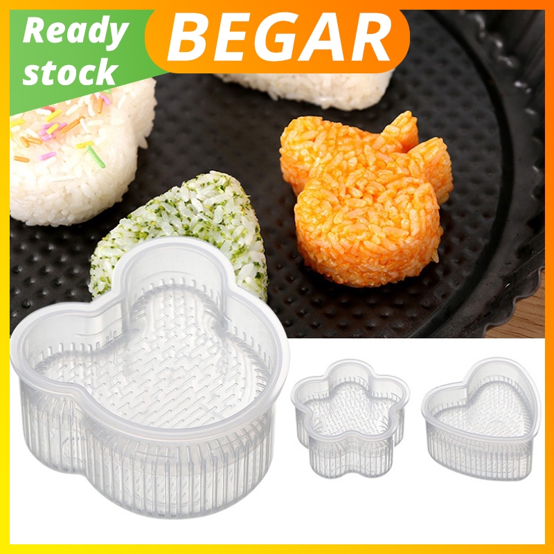 Creative Cartoon DIY Rice Molder Onigiri Sushi Press Bear Heart Floral ...