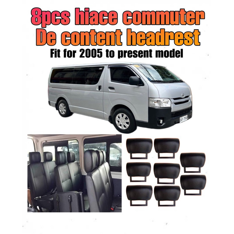 Toyota hiace decontent headrest ( old look commuter ) | Shopee Philippines