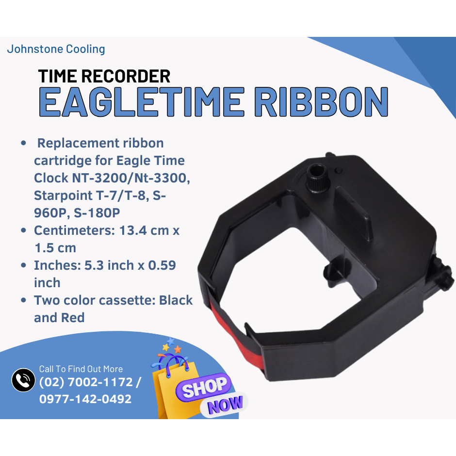 Bundy Clock Ribbon for Eagle Time Nt-3200 Nt-3300 Starpoint T-7 T-8 S ...