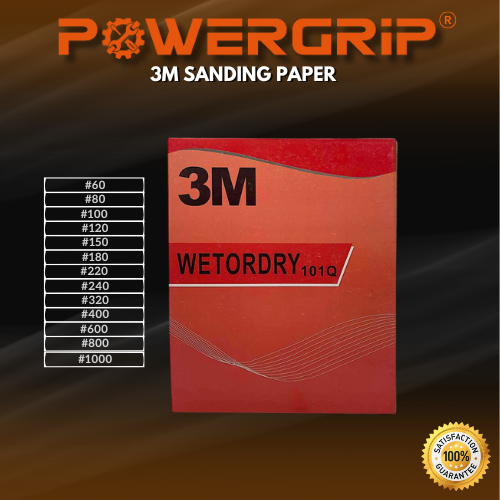 3M LIHA WATERPROOF SAND PAPER PER PC 60''/80''/100''/120''/150''/180 ...