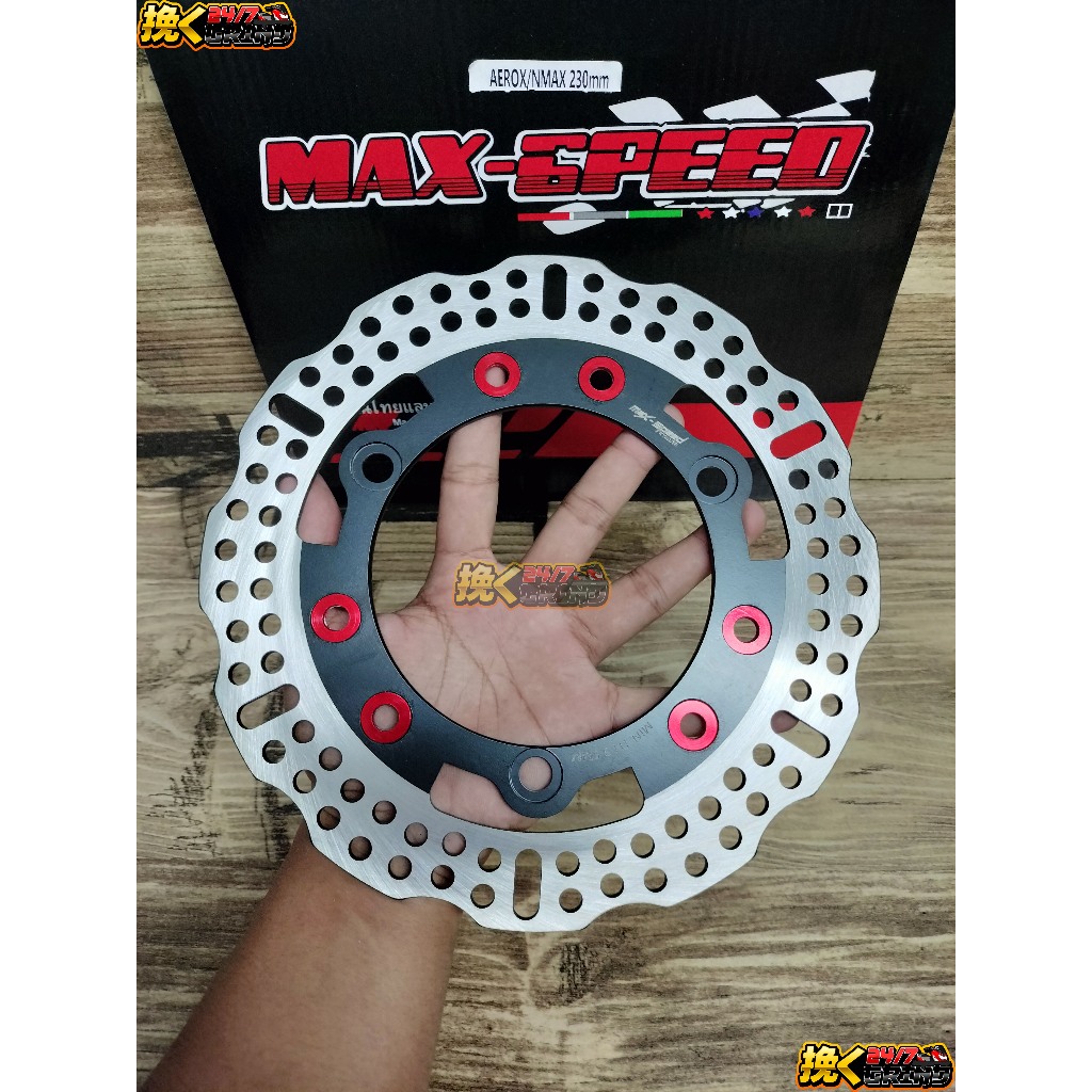 Max Speed Lighten Disc 230mm 3 Holes 3.5mm Nmax v1 v2 / Aerox v1 v2 | Shopee Philippines