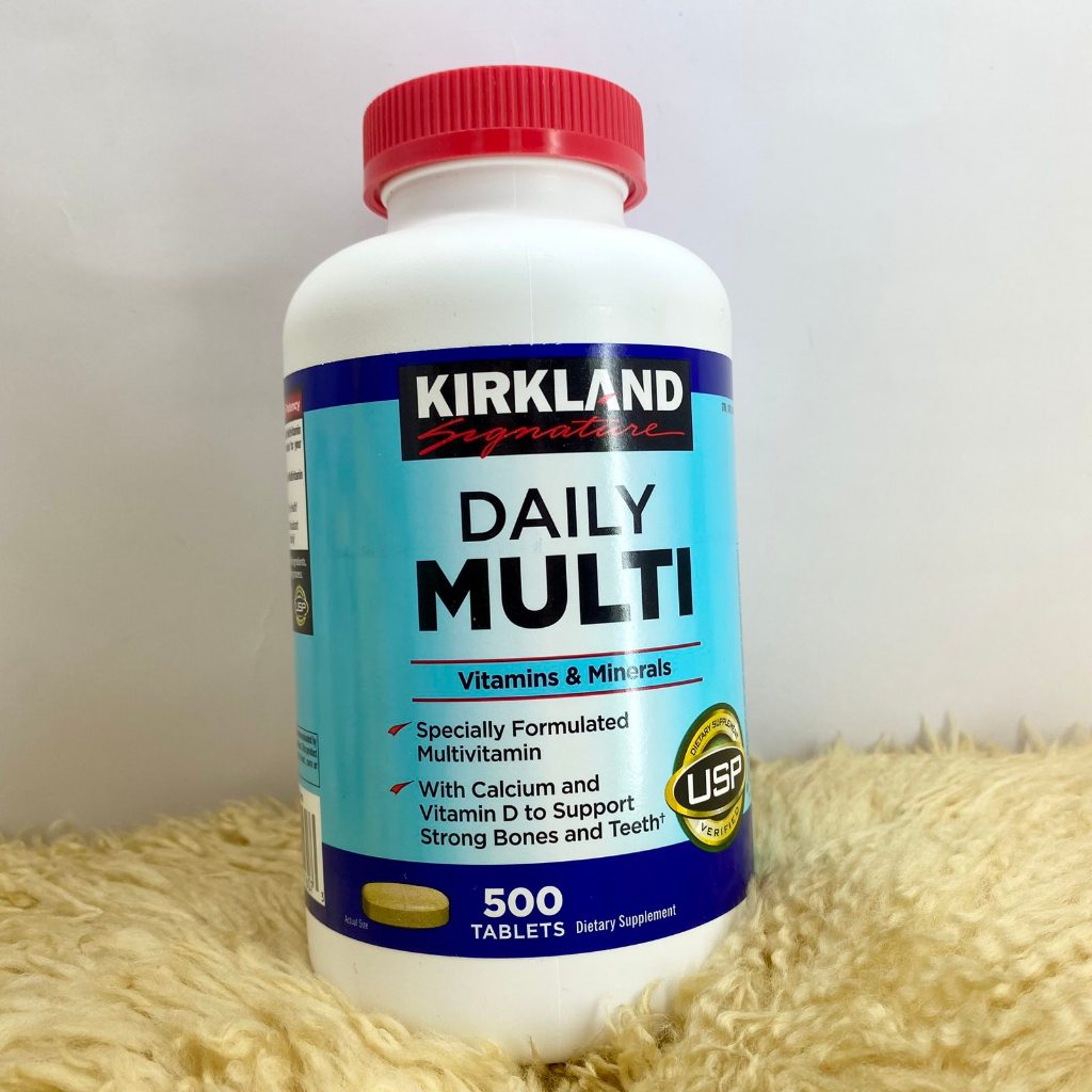 Kirkland Signature Daily Multi Vitamins & Minerals, (500 Tablets ...