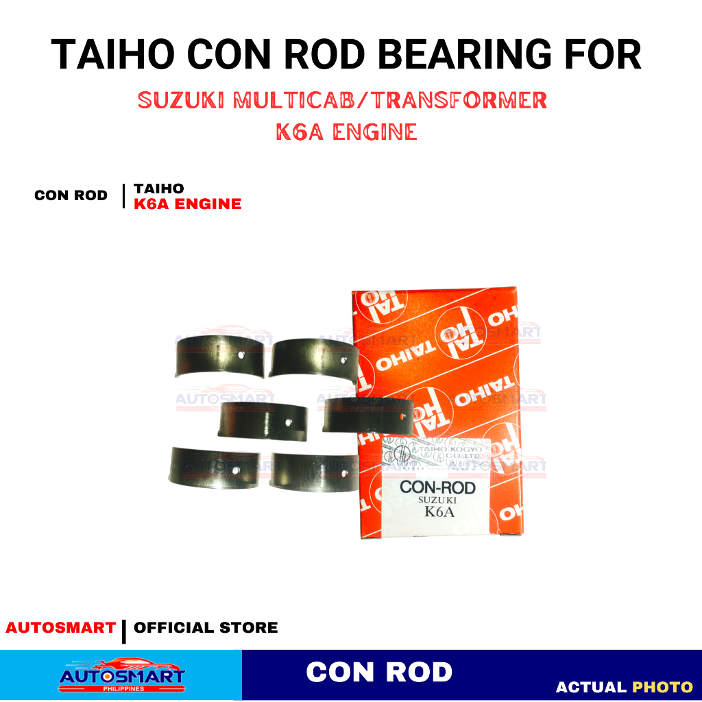 TAIHO CON ROD BEARING FOR Suzuki Multicab/Transformer K6A Engine ...