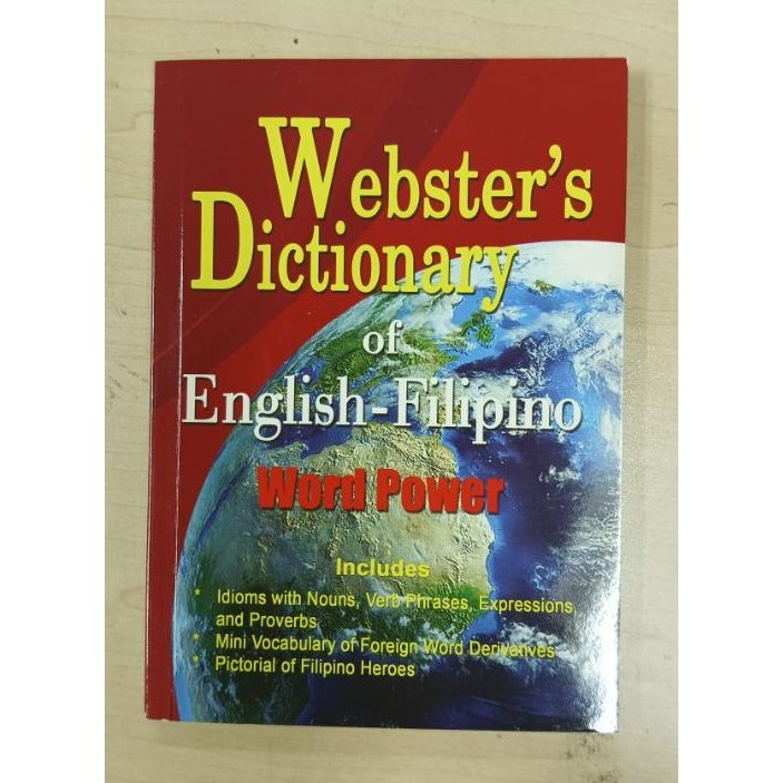 Webster's Dictionary of English-Filipino Word Power | Shopee Philippines