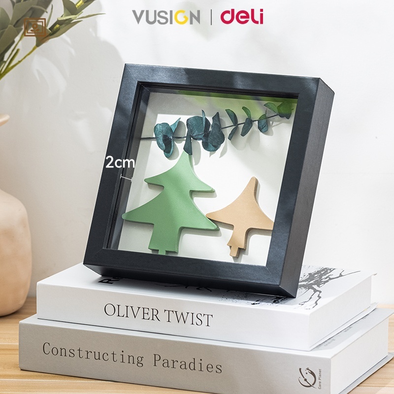 Vusign 6R/8R DIY Specimen Frame Hollow Photo Frame Picture Frame Wooden ...