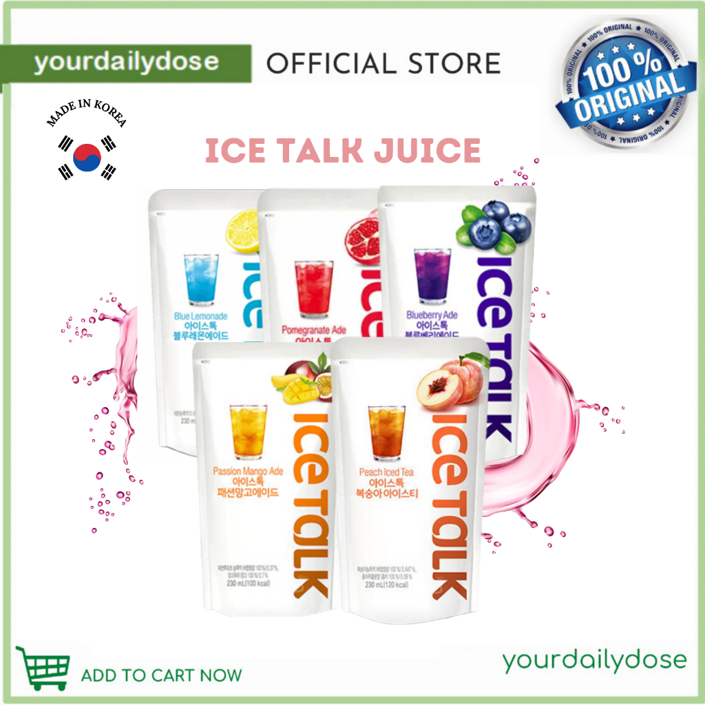 [ICE TALK ADE] Korean Pouch Drinking Juice 230ml | 120kcal 10PCS(1BOX) | Shopee Philippines