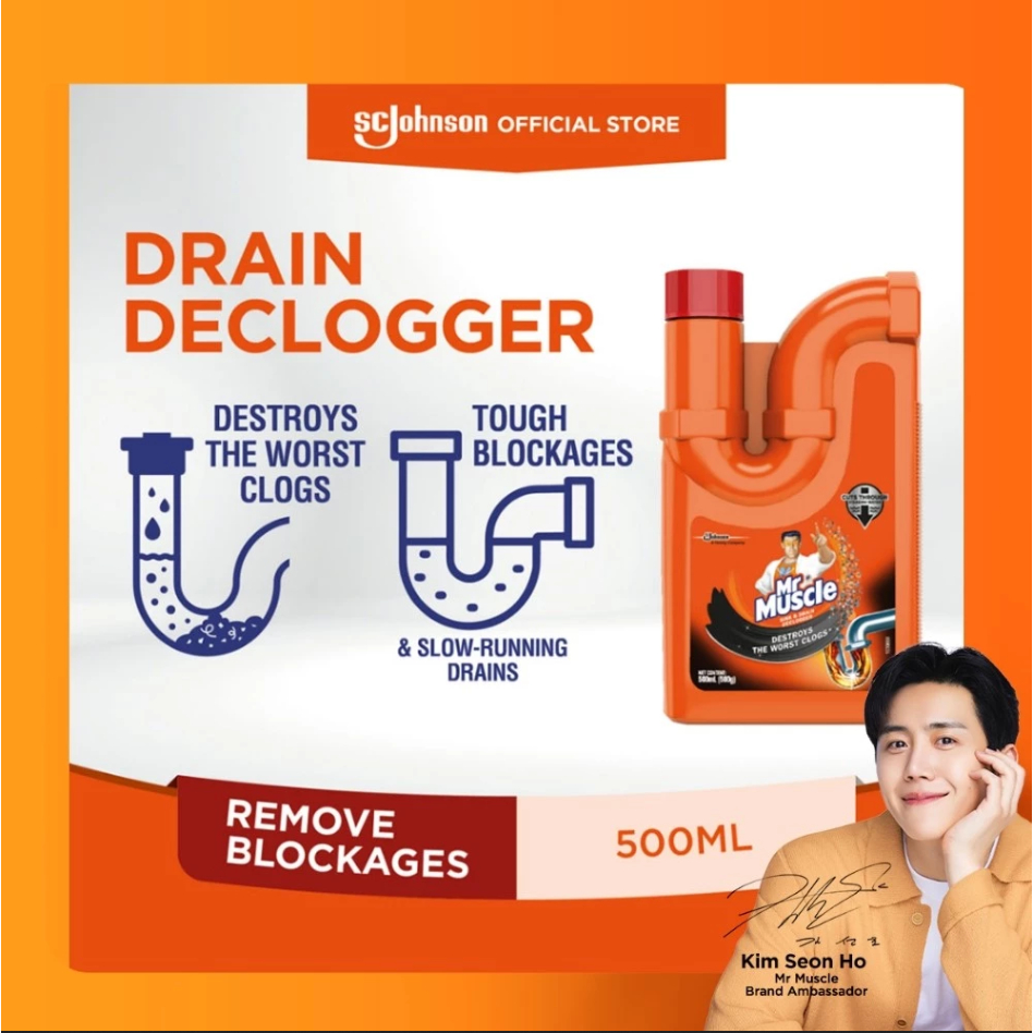 Mr. Muscle Sink & Drain Declogger 500 ml | Shopee Philippines