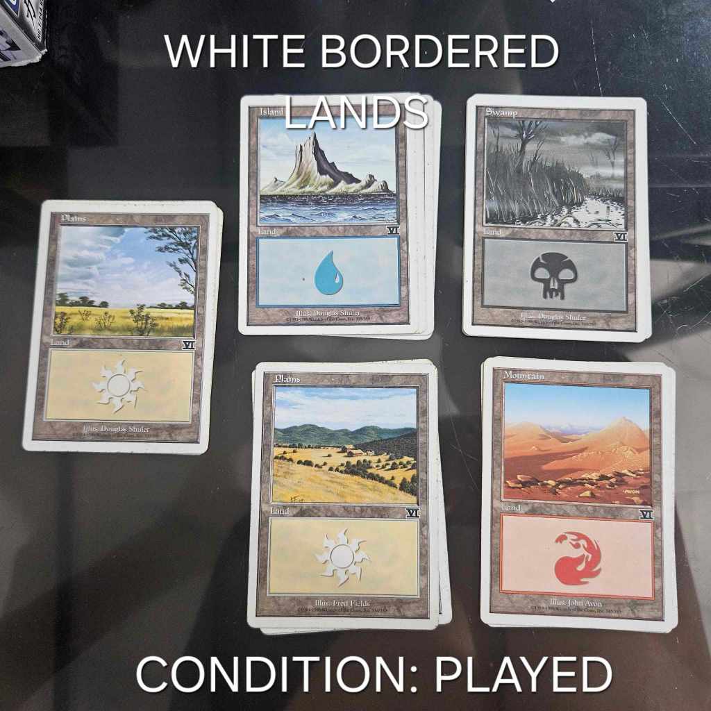 White Bordered Basic Lands Magic: the Gathering | Shopee Philippines