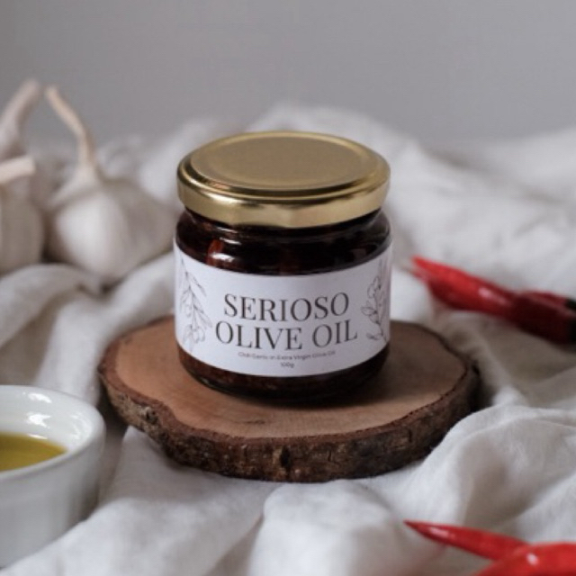 Serioso Chili Garlic in 100% Extra Virgin Olive Oil 100g | Shopee ...