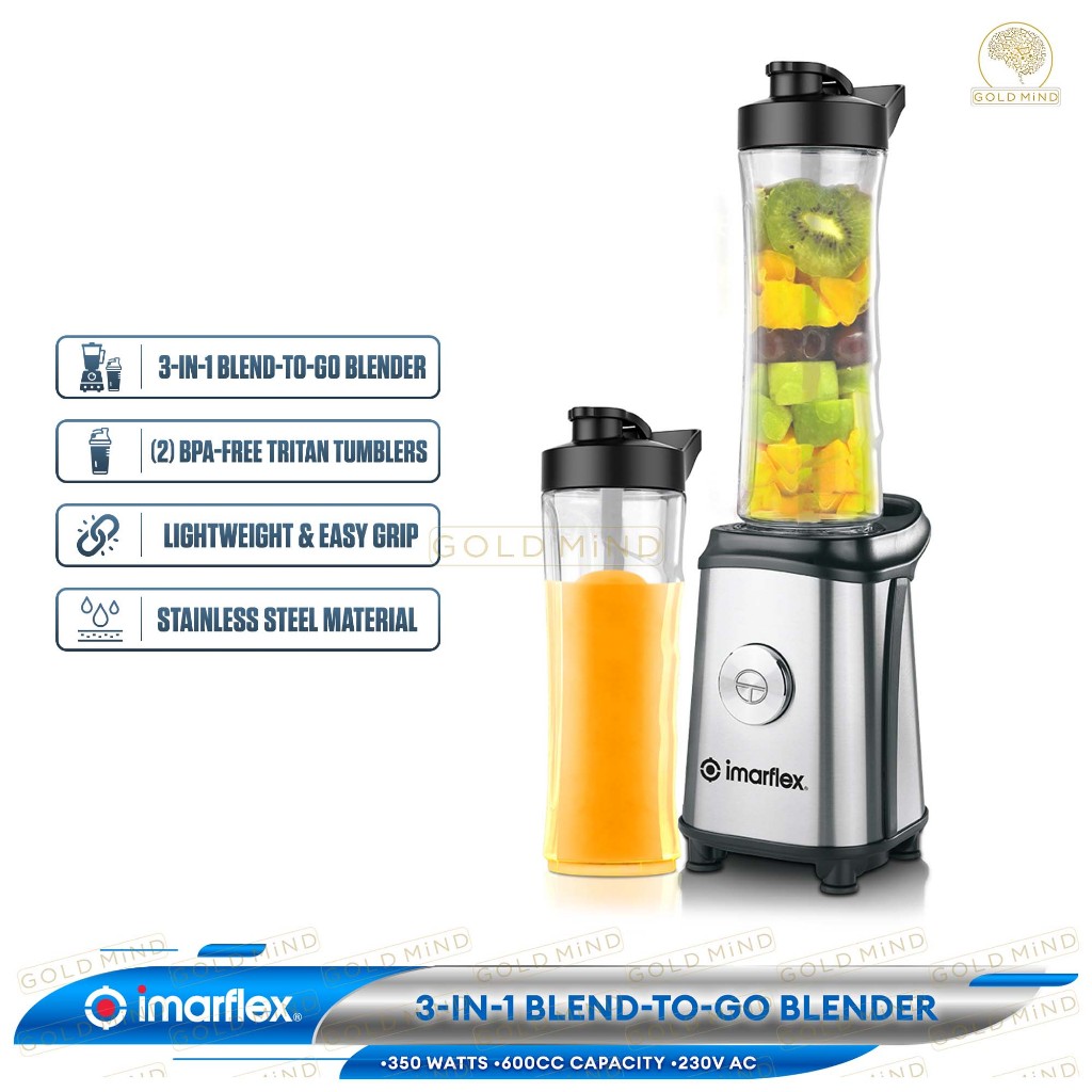 Imarflex Blender 3-In-1 Blender Blend To Go / FREE Tumbler / 230VAC ...