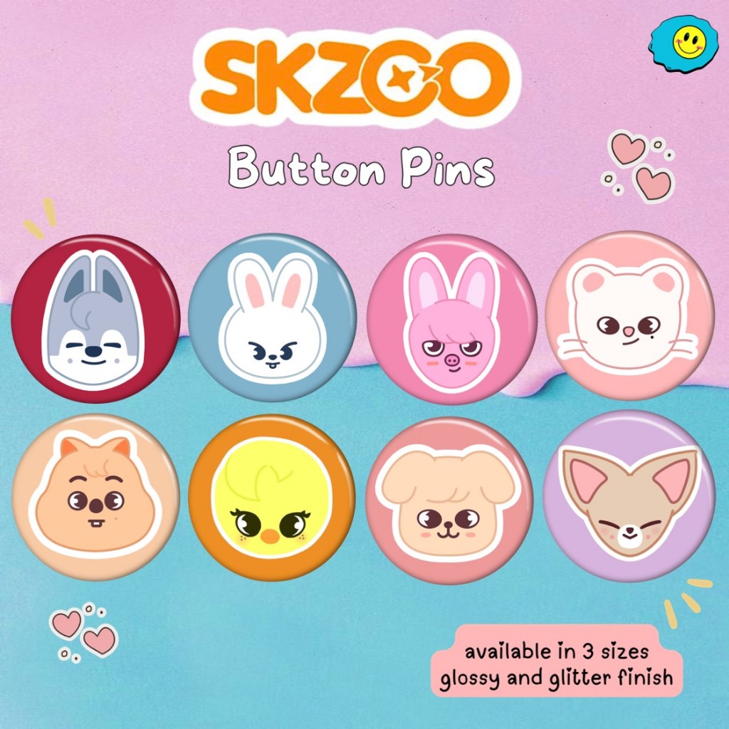 Stray Kids Skzoo Button Pin Badge Kpop Stay Button Pins 25mm 32mm 58mm ...