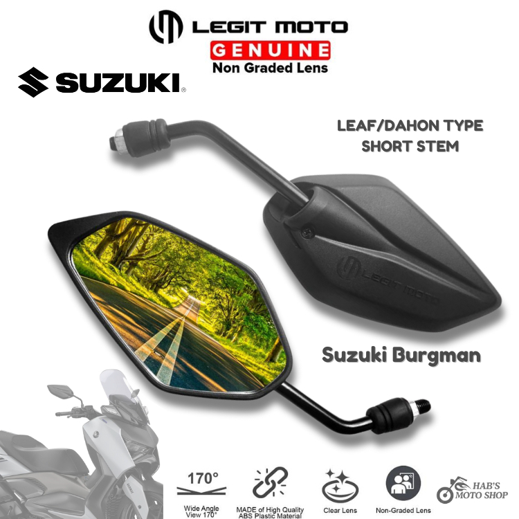 Suzuki Burgman LEGITMOTO High-Quality MINI Leaf Type Short Stem Non ...