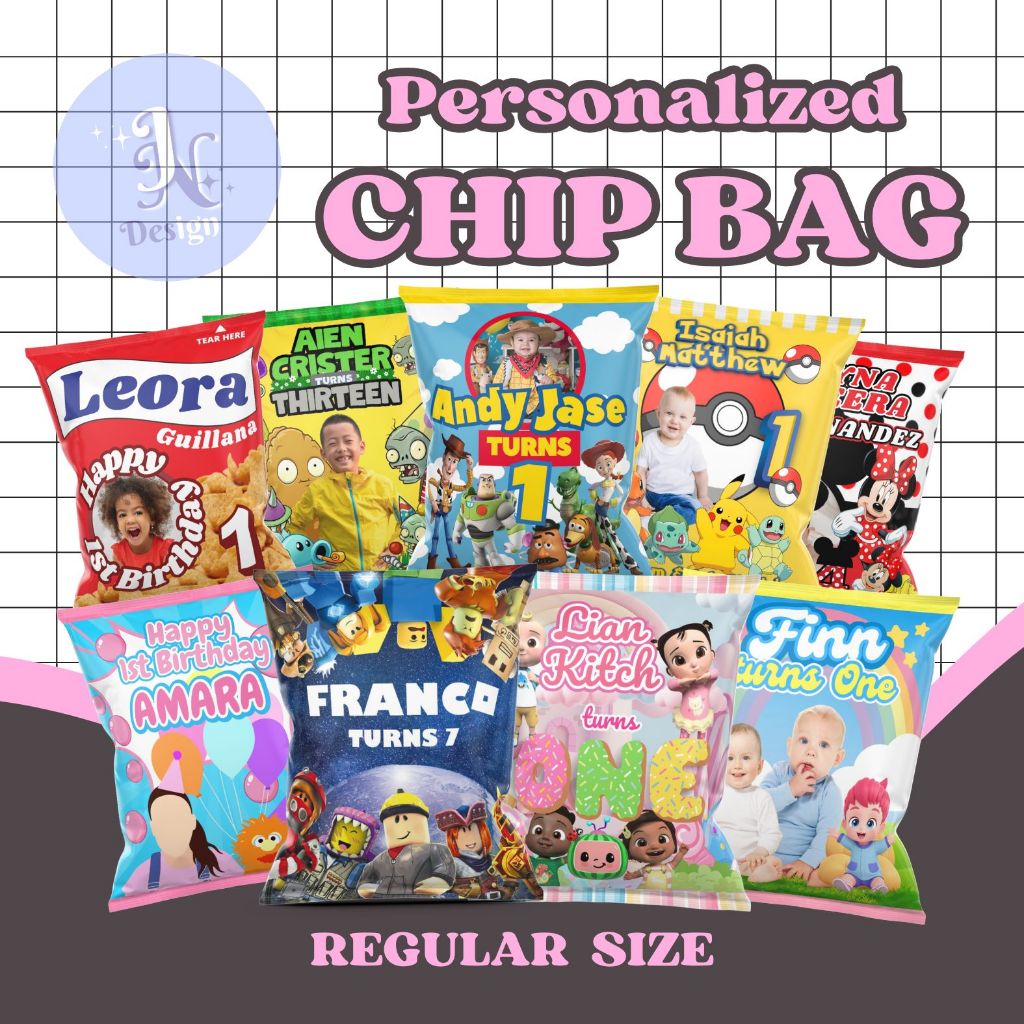 Personalized Chip Bag Giveaway Souvenir (REGULAR SIZE) | Shopee Philippines