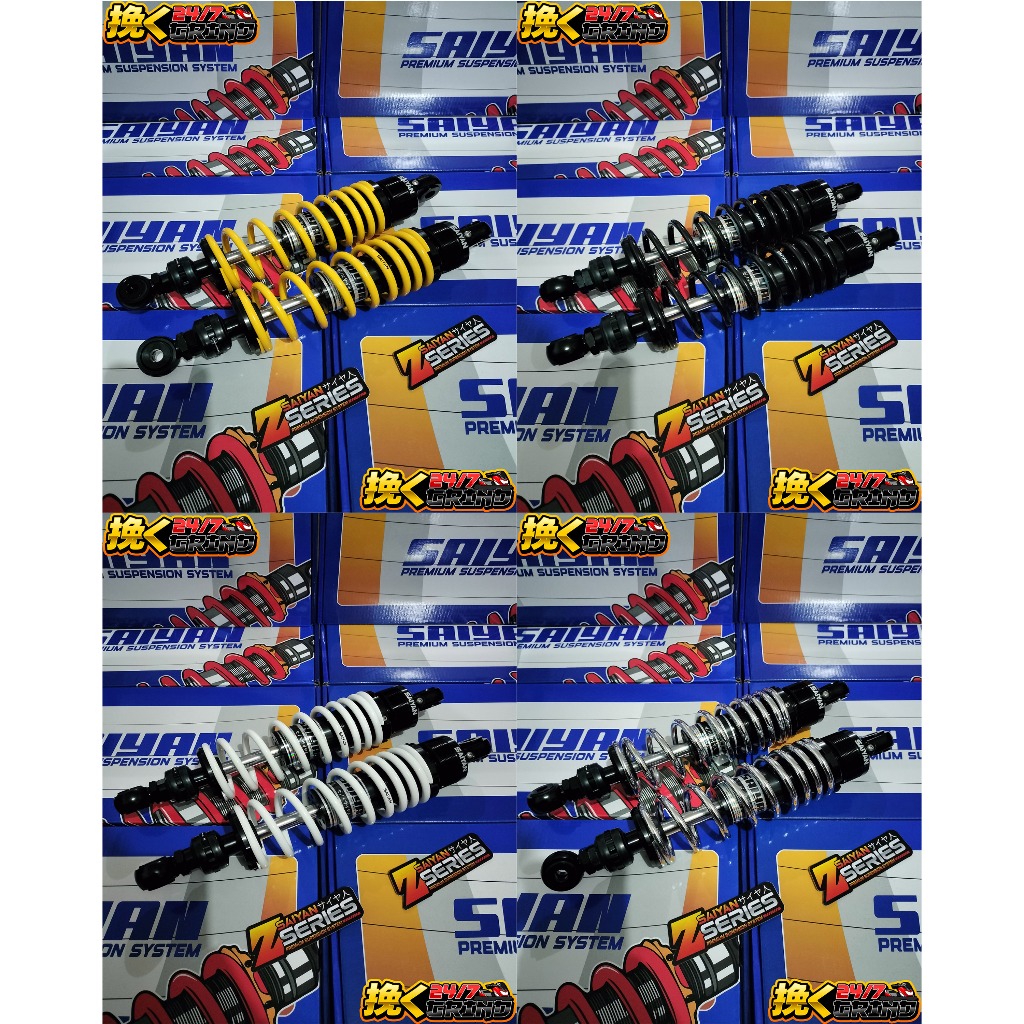SAIYAN SHOCK Z-Series Premium Fully Adjustable For Wave / XRM / Tmx ...
