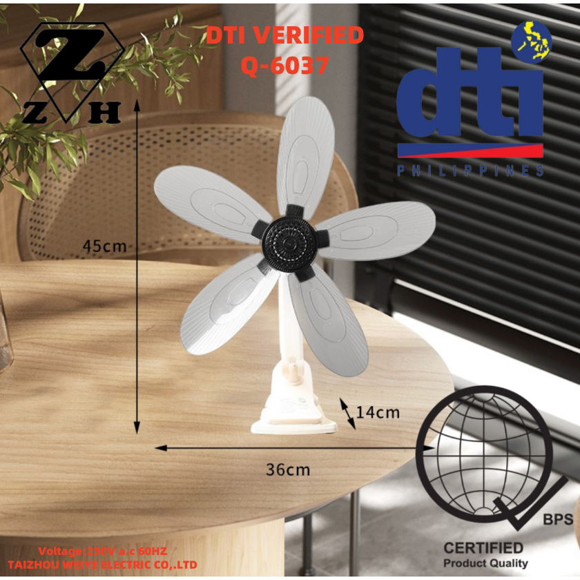 ZH Big Fan Big Size Clip Fan 5 Leaves Table/Desk Fan Big Fan (gyph ...