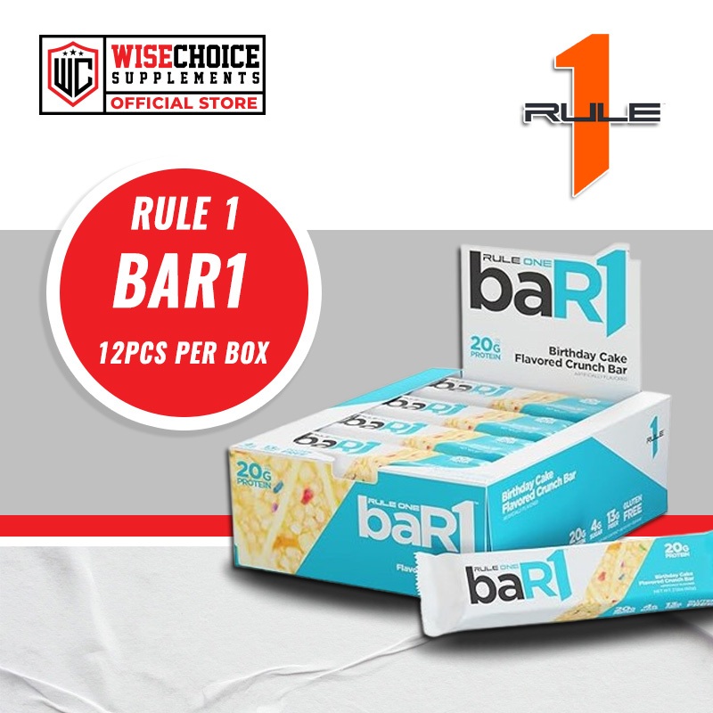 Rule 1 Protein Bar Box Of 12Pcs | Shopee Philippines