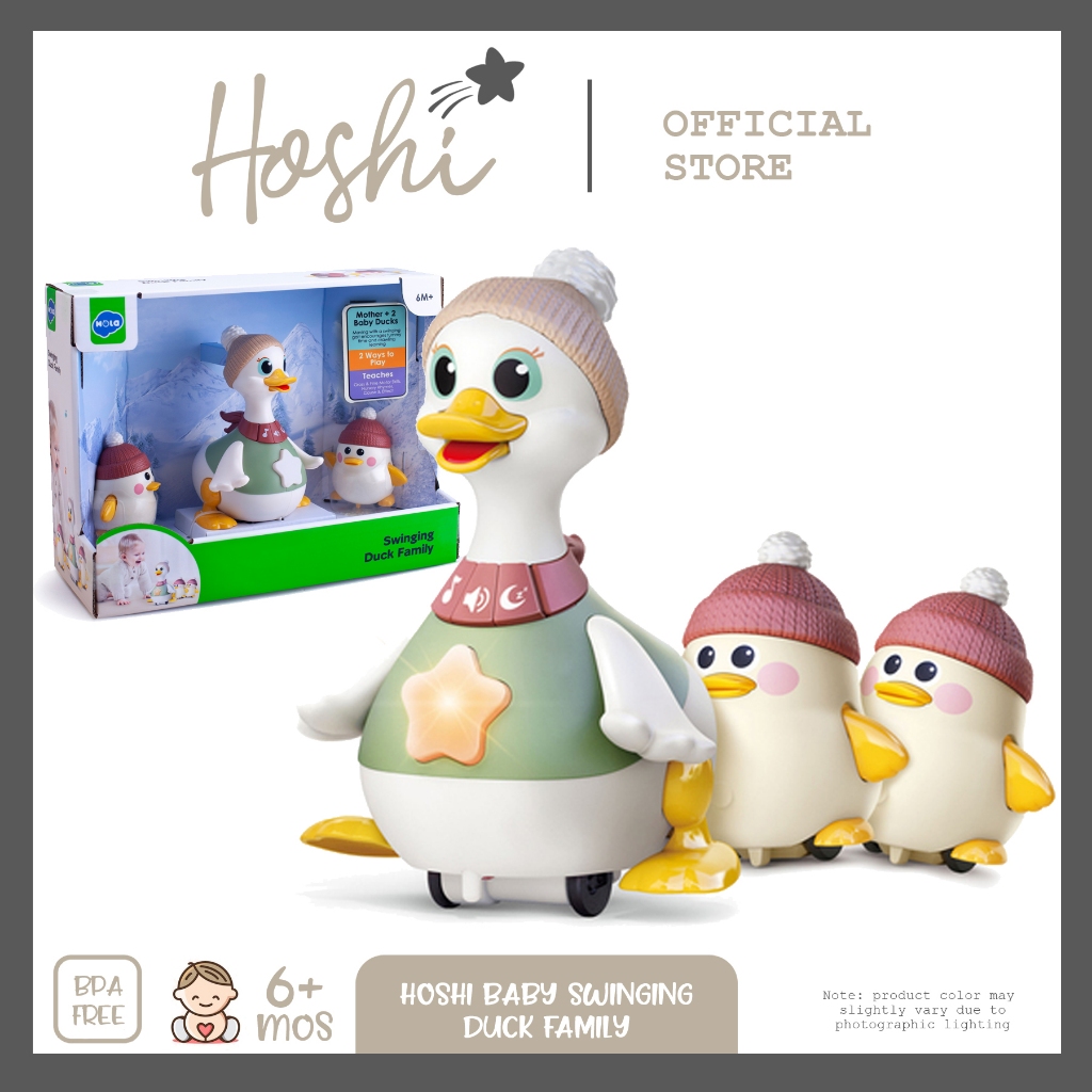 Hoshi Baby x Hola Toy Swinging Duck Family, Musical Educational ...